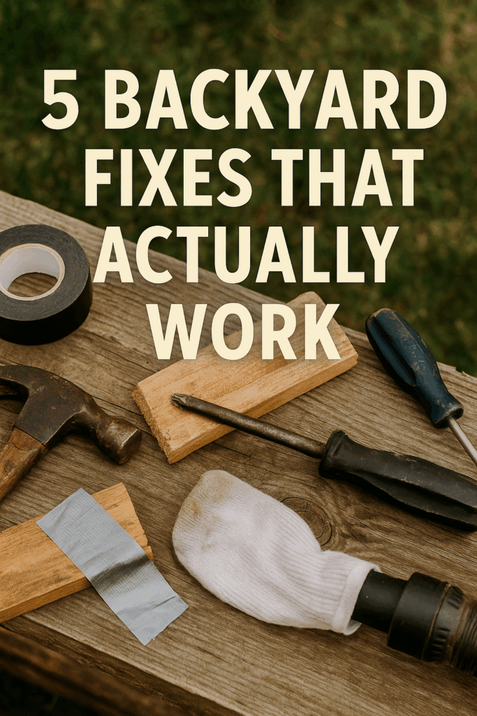 5 DIY Backyard Fixes That Actually Work